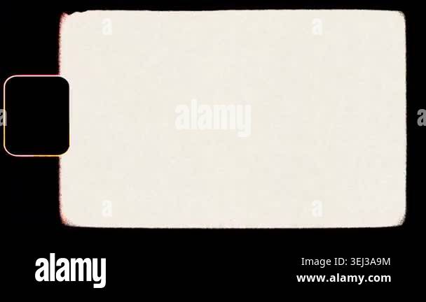 Blank Super8 Film Border Overlay with Grain Texture, Letterbox Sprocket ...