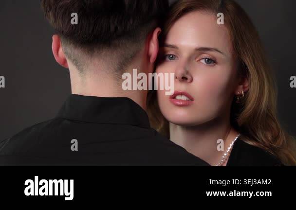 Intimate Connection And Emotional Bond Between Young Couple, Woman ...