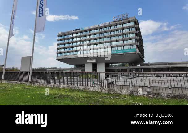 Prague, Czech Republic - April 16, 2026 - Modern office building Cube ...