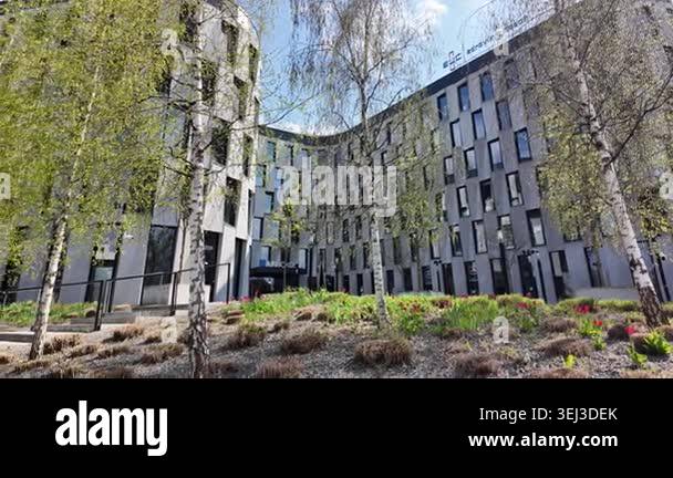 Prague, Czech Republic - April 16, 2026 - Modern architecture building ...