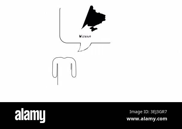 A minimalist line drawing shows a person with a thought bubble ...