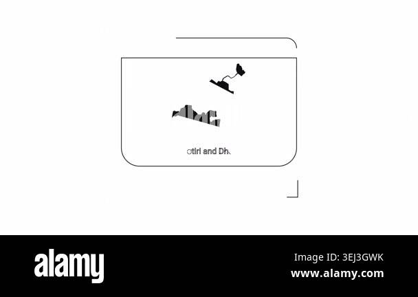 A minimalist illustration of a computer monitor displaying abstract ...