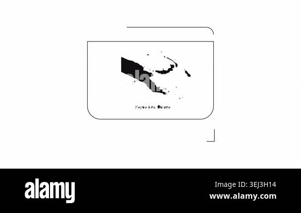A simple line drawing of a computer monitor displaying the geographical ...