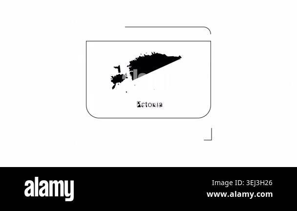 A simple outline graphic of a computer monitor displaying the map of ...