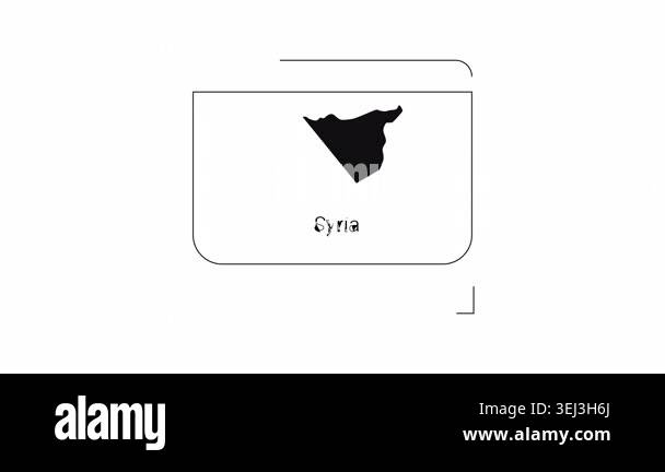 A simple line drawing of a computer monitor displaying the geographical ...