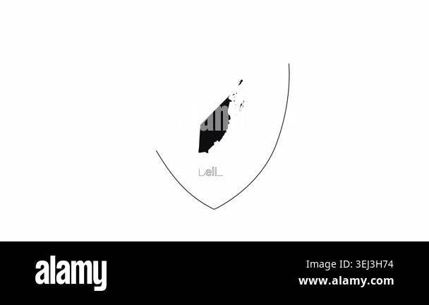 A minimalist graphic featuring the outline of Belize within a shield ...