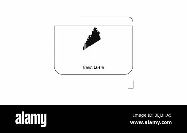 A simple outline drawing of a computer monitor displaying the map of ...