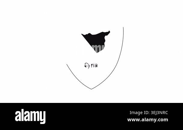 A simple graphic emblem featuring a shield outline with the map of ...