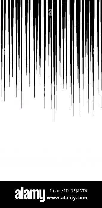Comic-style, vertical motion lines. A video with a melancholic ...