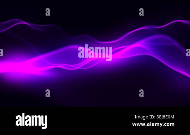 Glowing wavy animated background. Futuristic animation with a dotted ...