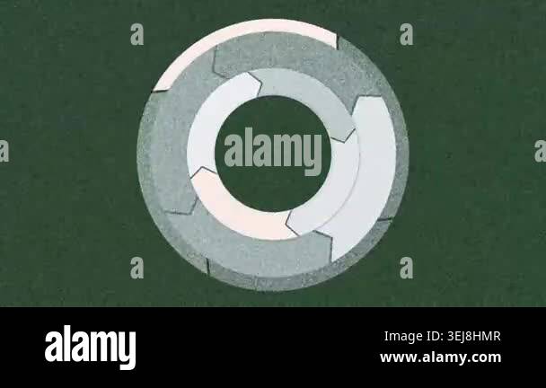 Circular ring forms with geometric patterns. center round noise ...