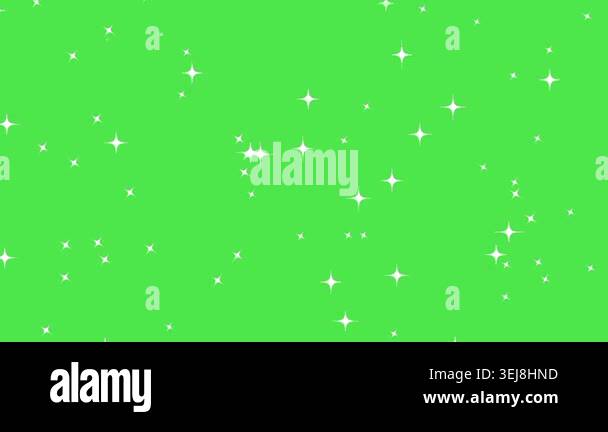 Falling star light motion graphics with green screen background Stock ...