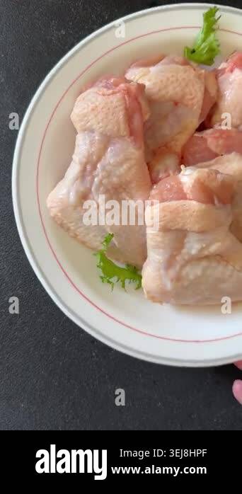 Raw chicken wings poultry meat lunch or dinner tasty snack fresh ...
