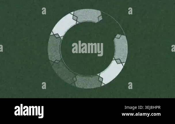 Circular ring forms with geometric patterns. classical rotate round ...