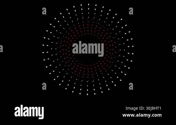 dynamic circular seamless looping animation. Moving circles color on ...