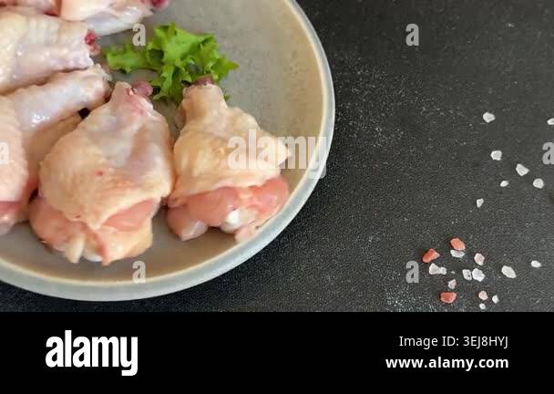 Raw chicken wings poultry meat lunch or dinner tasty snack fresh ...