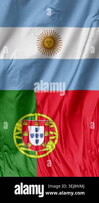 Wavy textured fabric background blending the national flag of Argentina ...