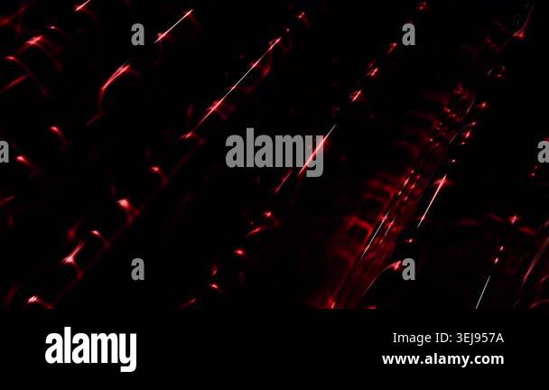 Abstract Red Motion Graphics Loop with Interconnected Glowing Energy ...