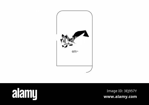 A minimalist outline graphic of a smartphone displaying the map of ...