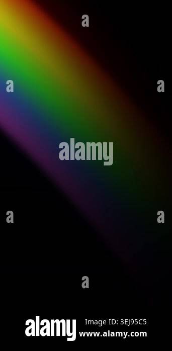 Appearance of a rainbow visual effect on a black background layer to ...