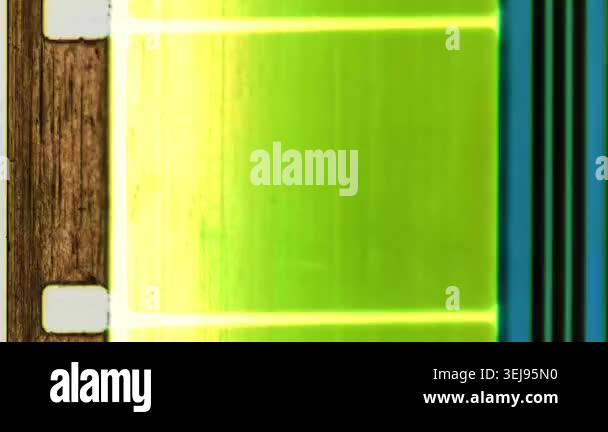 Color Film Leader 16mm Aged Projection Background. High quality 4k ...