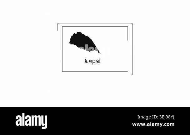 A simple line drawing of a laptop computer. The screen displays a black ...