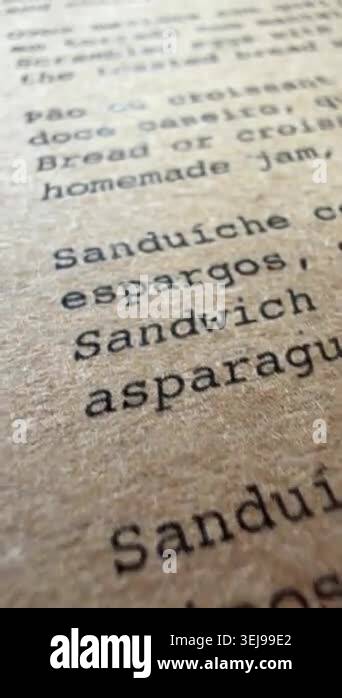 Closeup FOOD menu header on kraft paper for minimalist brand mockup ...