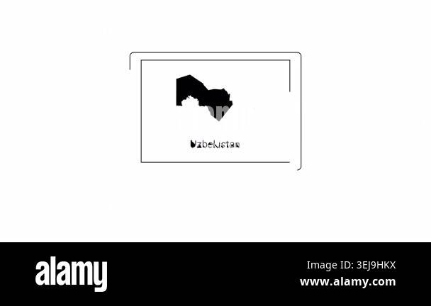 A simple line drawing of a laptop computer. The screen displays a black ...
