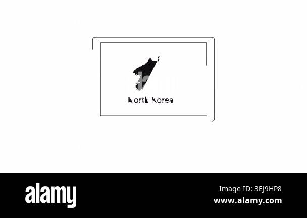 A minimalist illustration of an open laptop with a black silhouette of ...