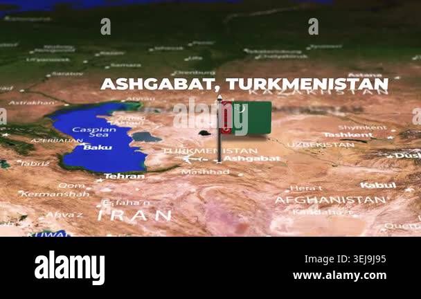 Flight From Ashgabat Turkmenistan to Sarajevo BOSNIA with flag pins ...