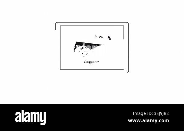 A clean, minimalist line drawing of an open laptop. The screen displays ...