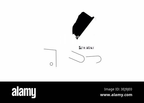 A simple line drawing of a hand with a cufflink, holding the outline of ...