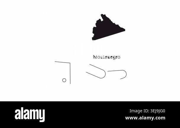 A simple line drawing of an open hand holding a black silhouette of the ...
