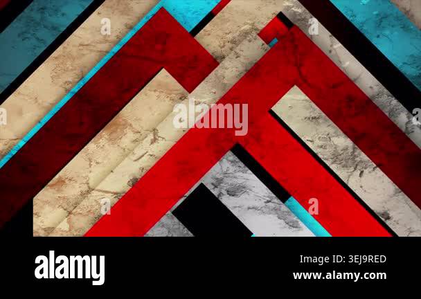 Colorful arrows and stripes grunge geometric abstract background ...