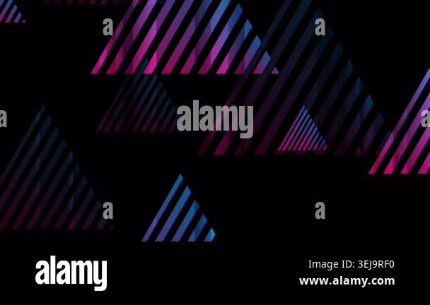 Blue purple striped triangles abstract tech background. Seamless ...
