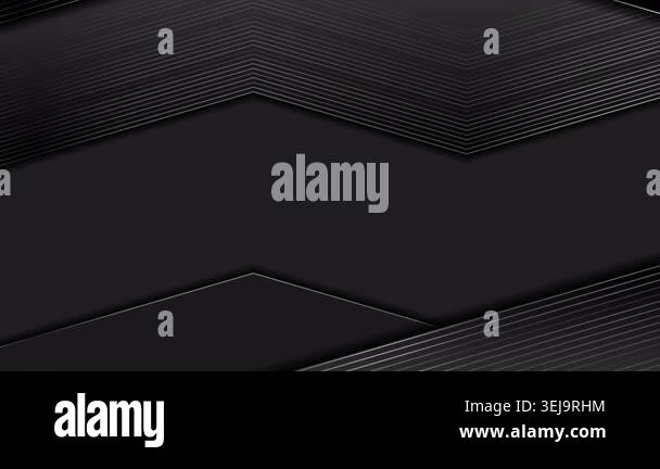 Black and grey metallic abstract tech geometric motion background ...