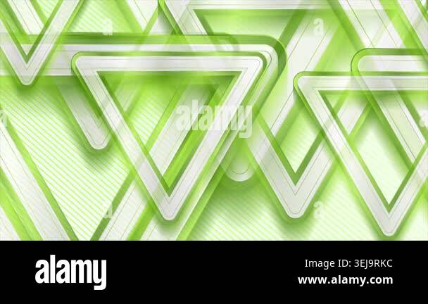 Geometric tech background with green grey glossy triangles. Seamless ...