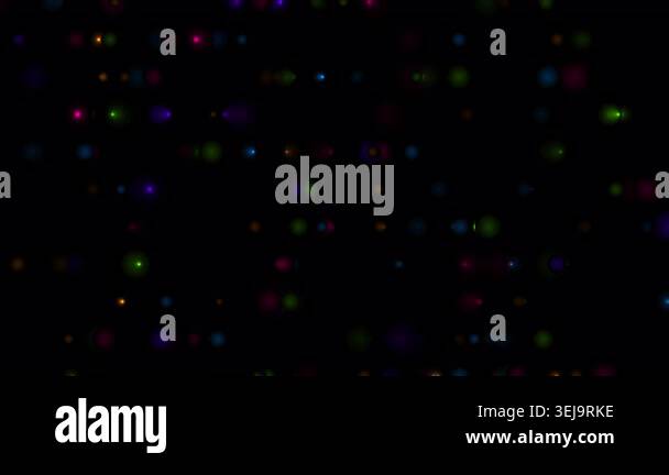 Colorful shiny bokeh particles abstract glowing motion background ...
