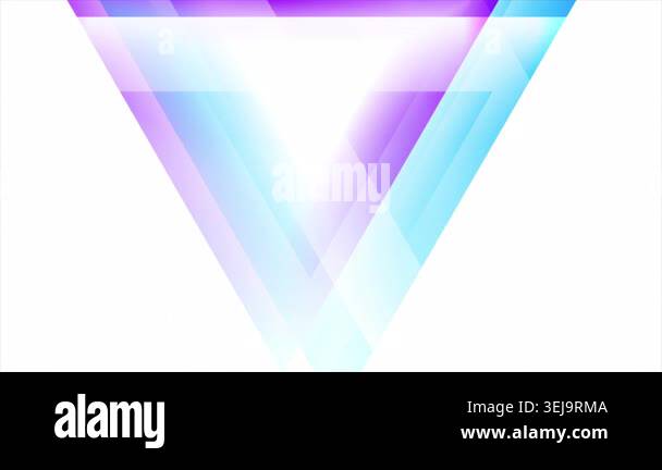Blue violet geometric tech motion background with glossy triangles ...