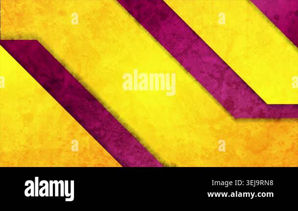 Yellow and purple abstract geometric grunge motion background. Seamless ...