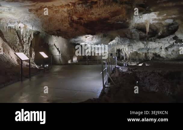 Famous prometheus cave near Kutaisi with many stalactites and ...