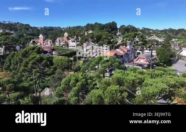 Campos Do Jordao Skyline In Campos Do Jordao Sao Paulo Brazil. City ...