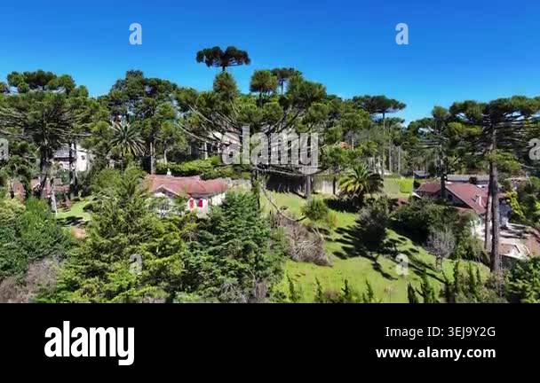Campos Do Jordao Skyline In Campos Do Jordao Sao Paulo Brazil. Bird Eye ...