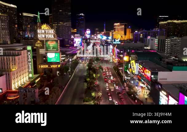 Las Vegas Strip In Las Vegas Nevada United States. Las Vegas Skyline ...