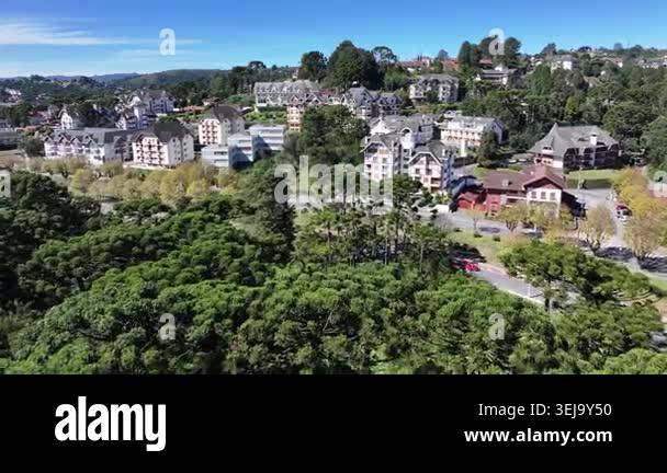 Campos Do Jordao Skyline In Campos Do Jordao Sao Paulo Brazil. City ...