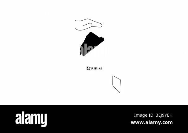 Minimalist line art depicting two open hands, one above and one below ...