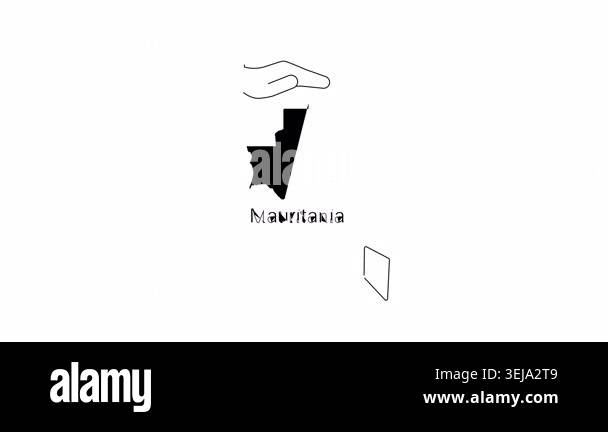A minimalist black and white icon representing the country of ...