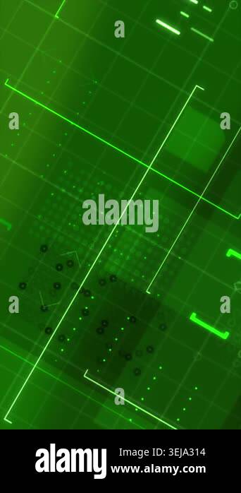 Vertical video Abstract background Minimal Futuristic HUD Frame Overlay ...