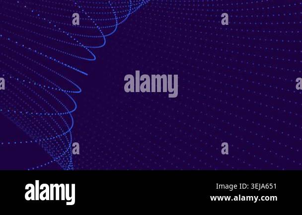 Dynamic abstract background featuring flowing digital particles, data ...