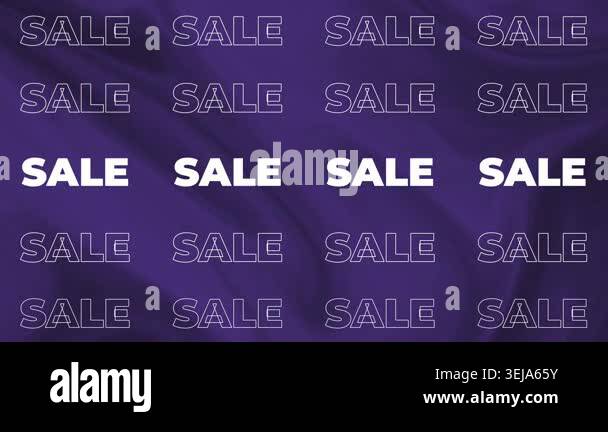 Vibrant animated 'SALE' text on a modern purple background, perfect for ...
